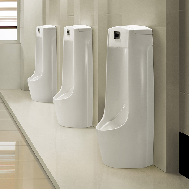 Ceramic standing floor mounted urinal for male