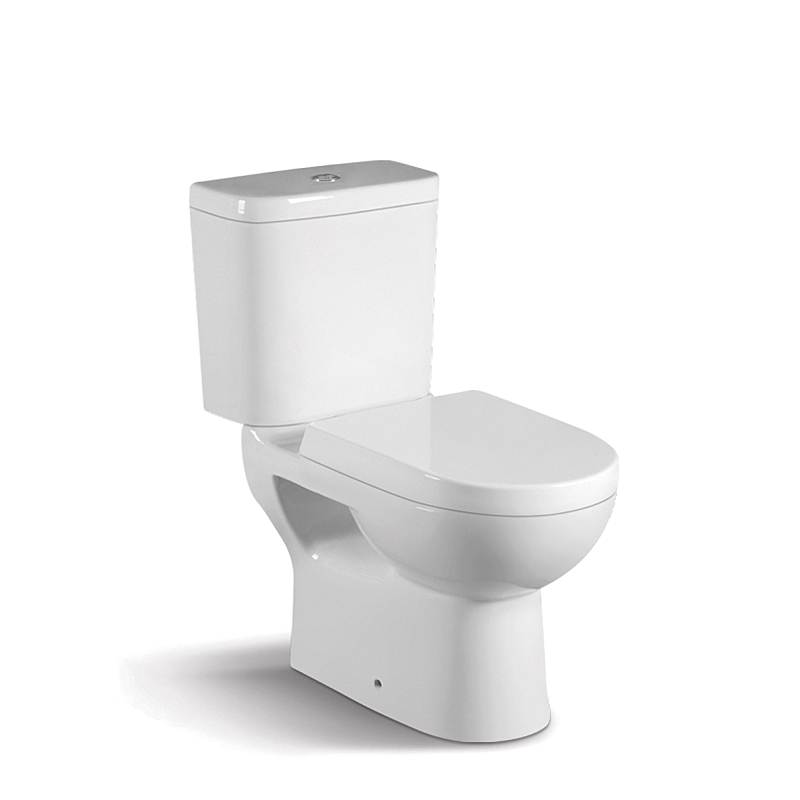 Dual flush two-piece bathroom ceramic toilet