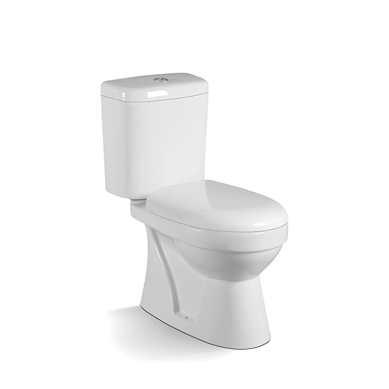Dual flush two-piece bathroom ceramic toilet