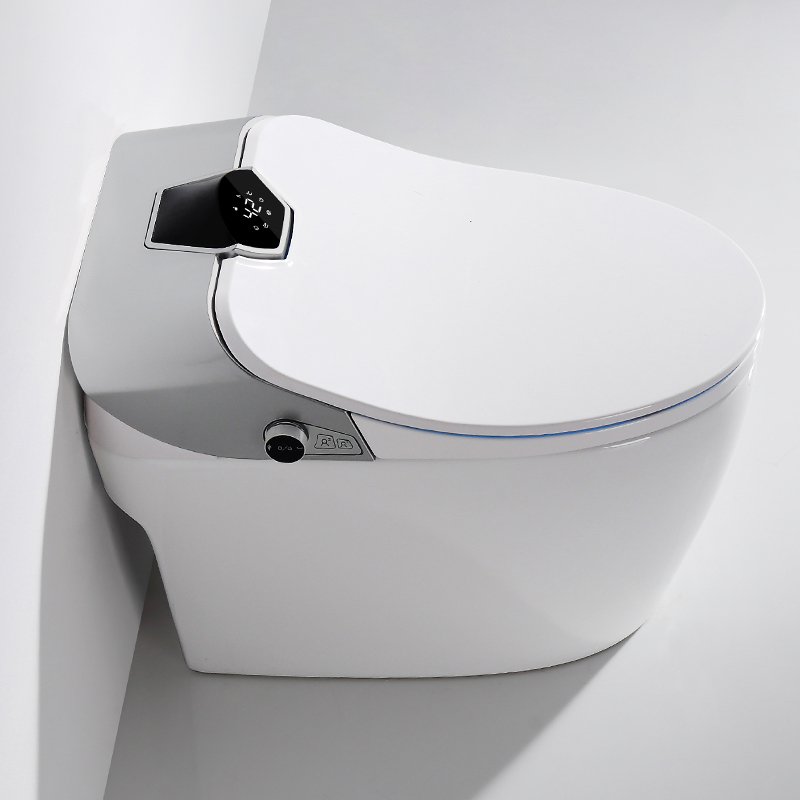 Electric intelligent one piece smart toilet