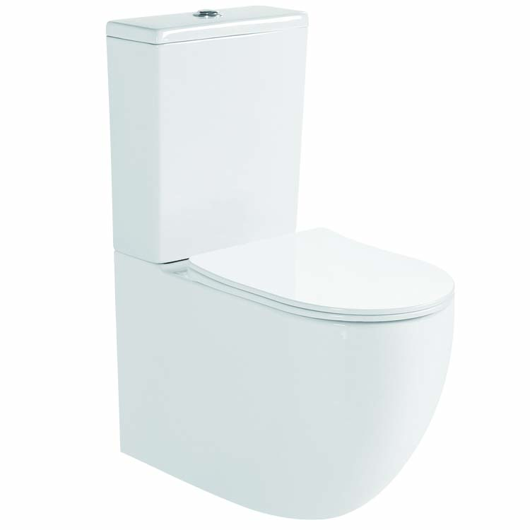 Two piece structure sitting wc ceramic toilets