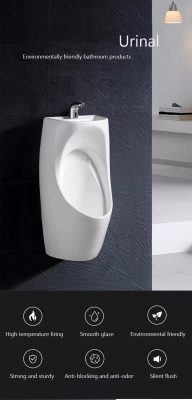 Ceramic standing floor mounted urinal for male